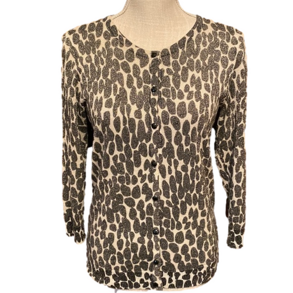 Joseph A | Sweaters | Joseph A Buttondown Sweater Cardigan With Shimmer ...